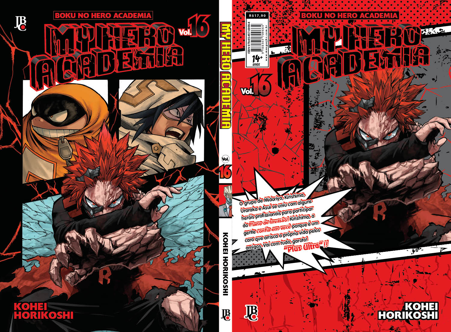 My Hero Academia #16 - Capa completa - Editora JBC